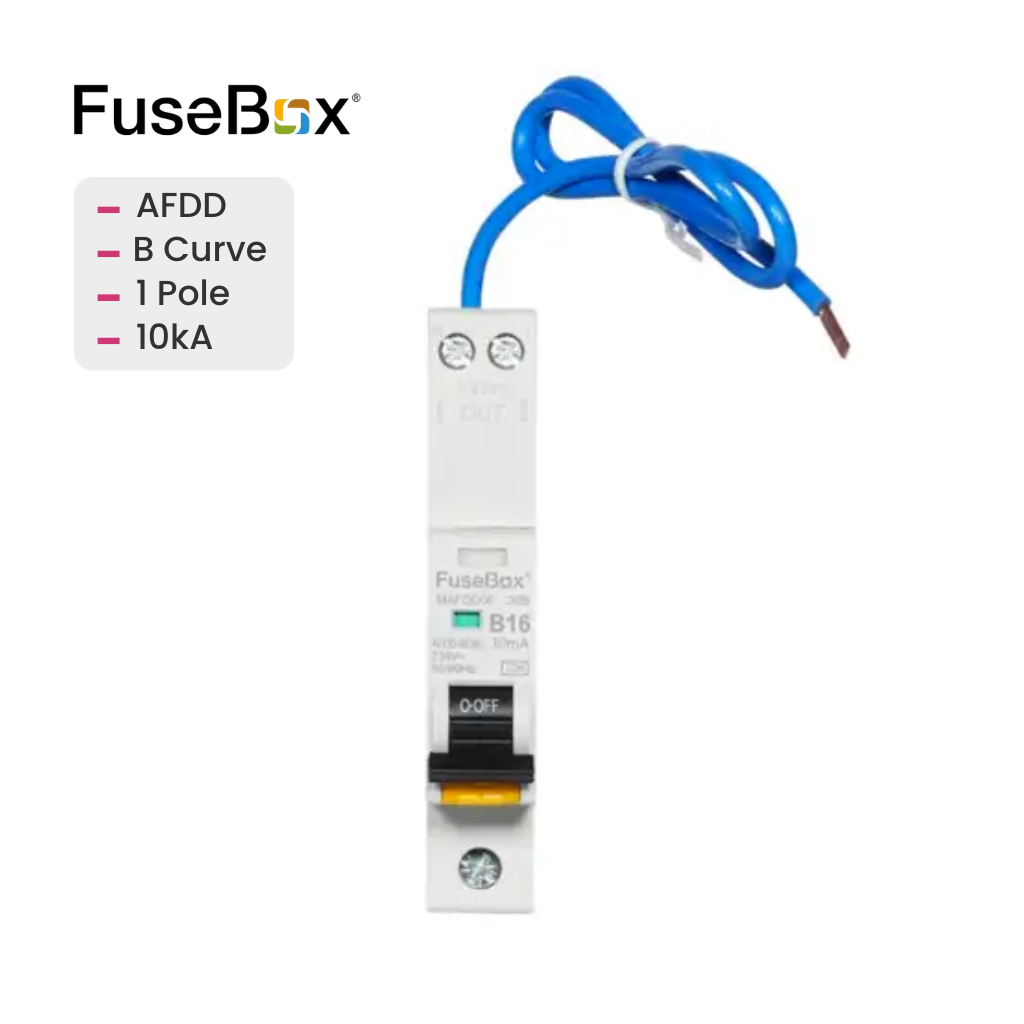 Mini AFDD RCBO 6kA B Curve 30mA Type A - Arc Fault Detection | Fusebox ...