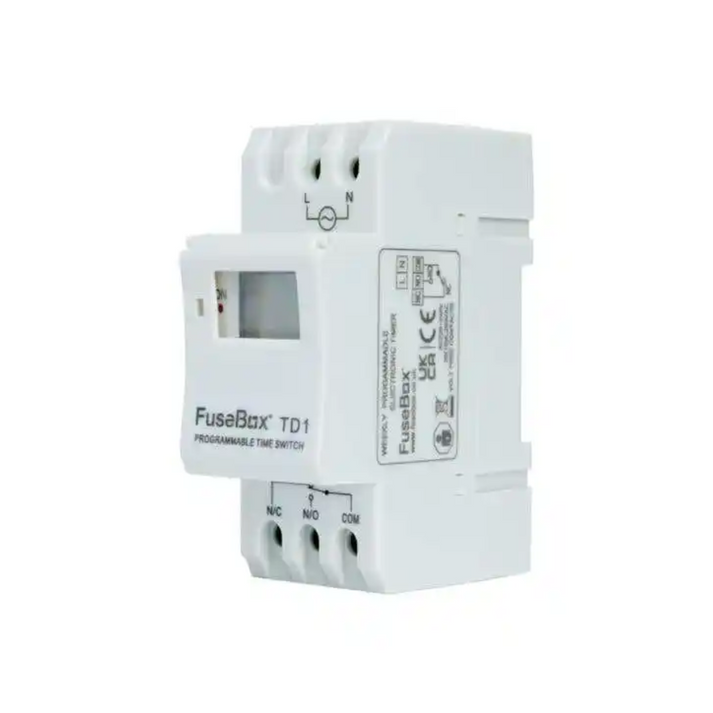 TD1 Digital Time Clock 7 Day Timer - 1 Channel 150HR Reserve | Fusebox ...